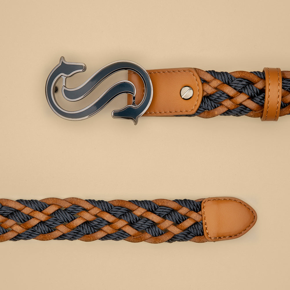 Blue Braided Belt — Storescuderia1918